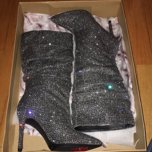 Jessica Simpson | Shoes | Nwt Box Jessica Simpson Glitter Gabor 4 Heels ...